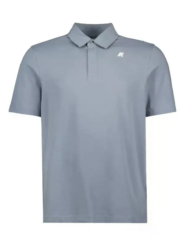 K-WAY Short-sleeve Cotton Polo Shirt - Grey