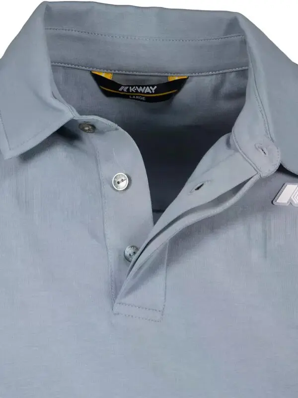 K-WAY Short-sleeve Cotton Polo Shirt - Grey