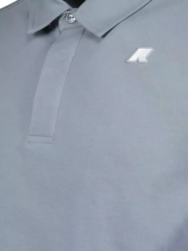 K-WAY Short-sleeve Cotton Polo Shirt - Grey