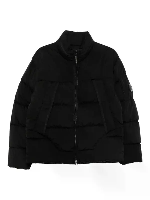 C.P. COMPANY Quilted Panelled Jacket - Black