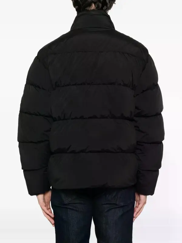 C.P. COMPANY Quilted Panelled Jacket - Black