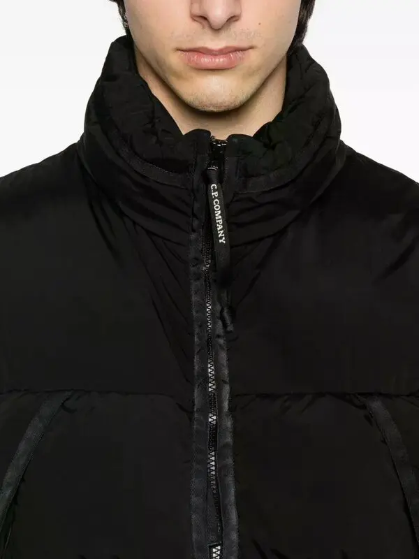 C.P. COMPANY Quilted Panelled Jacket - Black