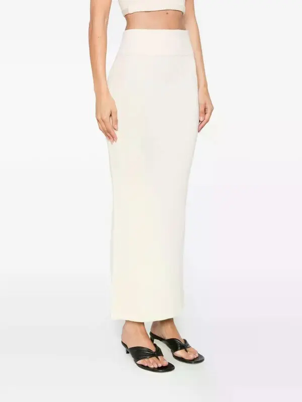 Wardrobe.NYC Cotton High-rise Skirt - Neutrals