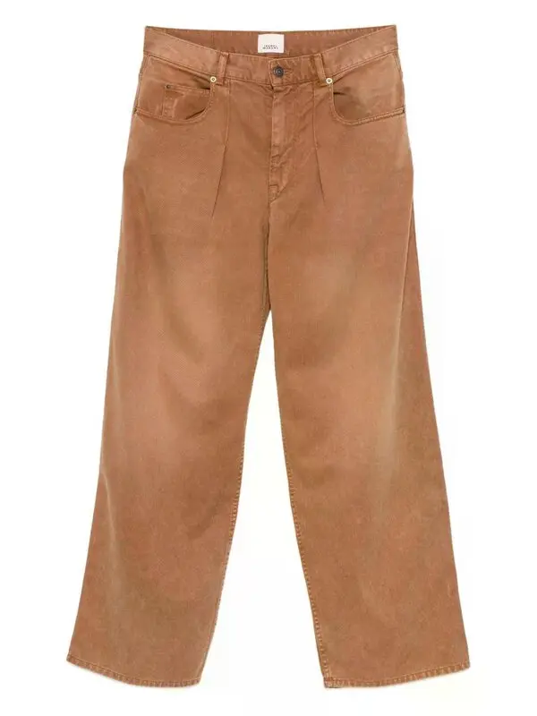Isabel Marant Étoile Pleat Front Straight-leg Jeans