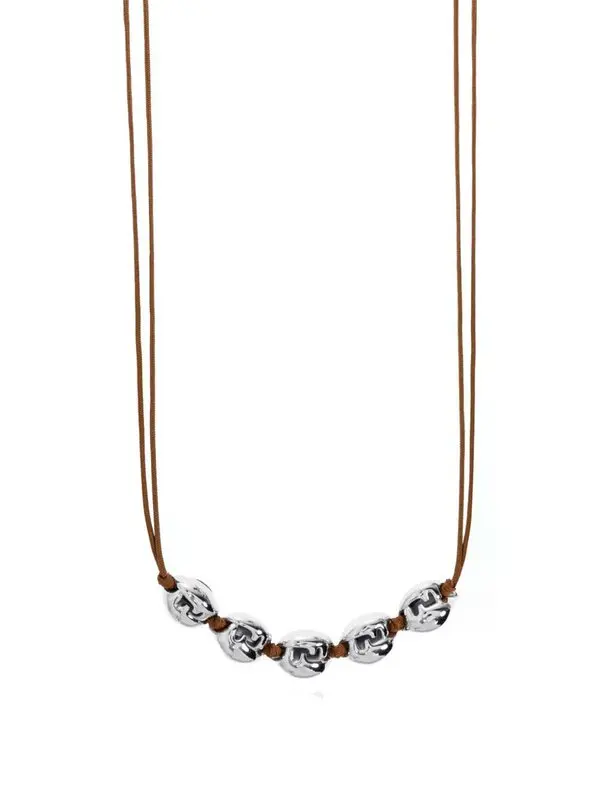 Fendi Oval-shape Cord Necklace