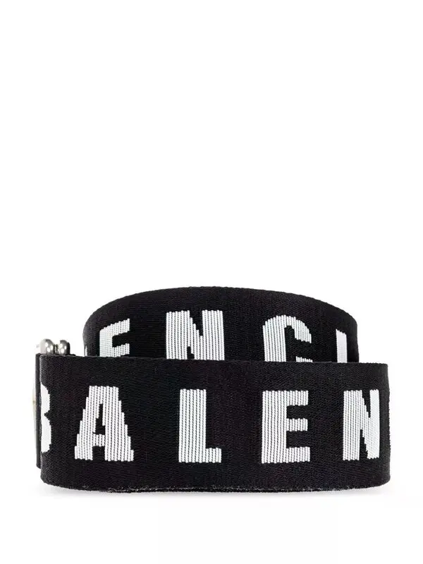 Balenciaga Logo-lettering Double-ring Belt