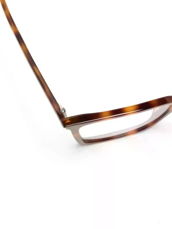 Saint Laurent Tortoiseshell Square-frame Glasses - Brown