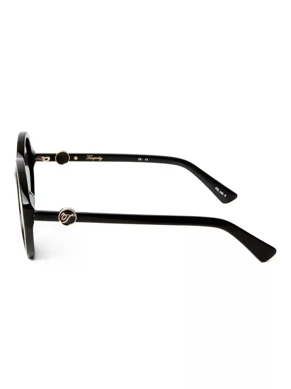 TEMPERLEY LONDON Florence Stud-embellished Round Frame Sunglasses - Black