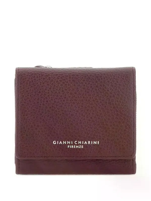 GIANNI CHIARINI Textured Leather Wallet - Red