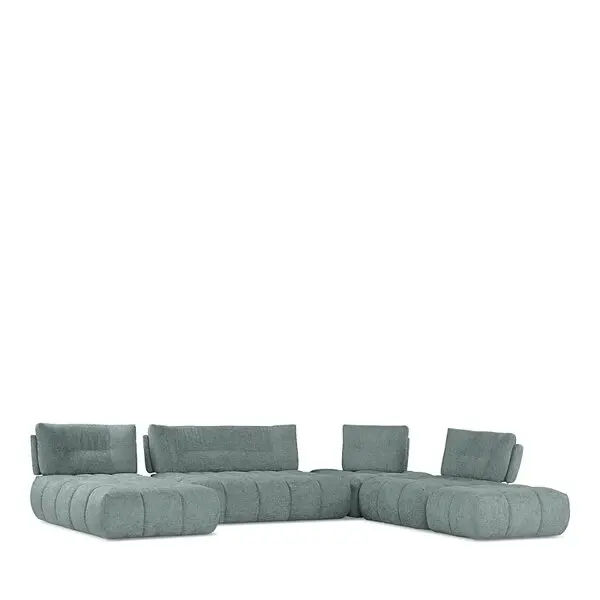 GIUSEPPE NICOLETTI Ballare 6 Piece Sectional - Baobab - Acqua