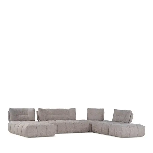 GIUSEPPE NICOLETTI Ballare 6 Piece Sectional - Baobab - Ecru