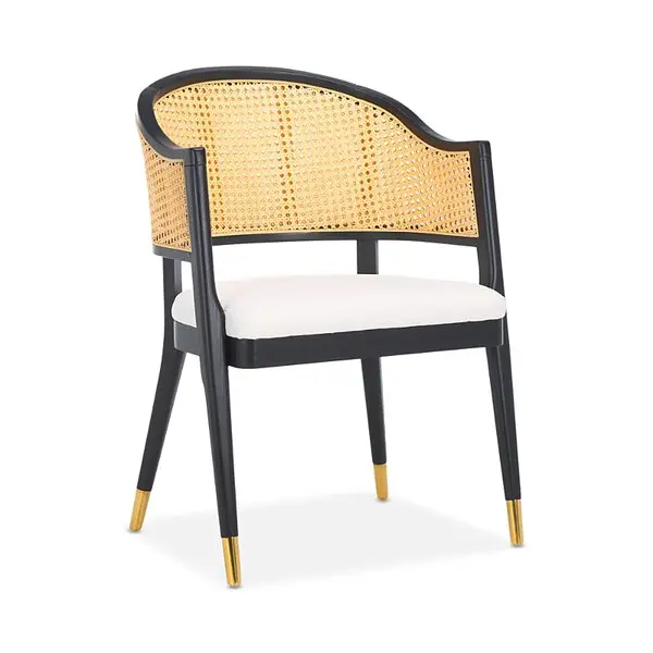 SAFAVIEH Rogue Rattan Dining Chair - Black/natural