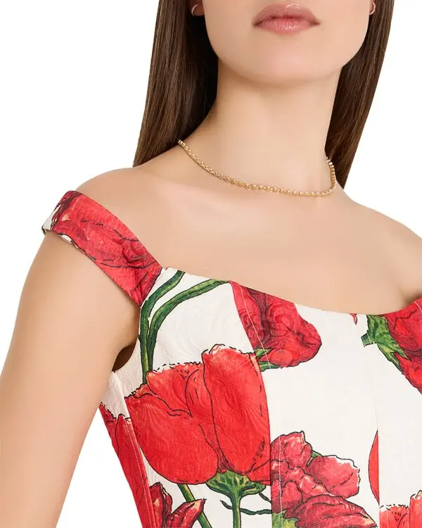 MILLY Peony Jacquard Mini Dress