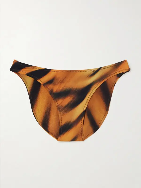 SKIMS Roberto Cavalli Signature Swim Mid-coverage Briefs - Multi