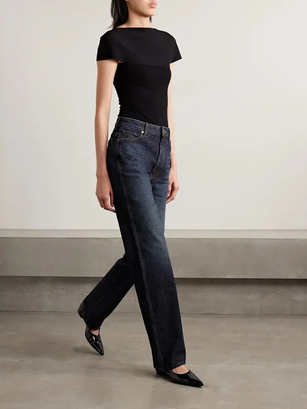 Khaite Danielle High-rise Straight-leg Jeans