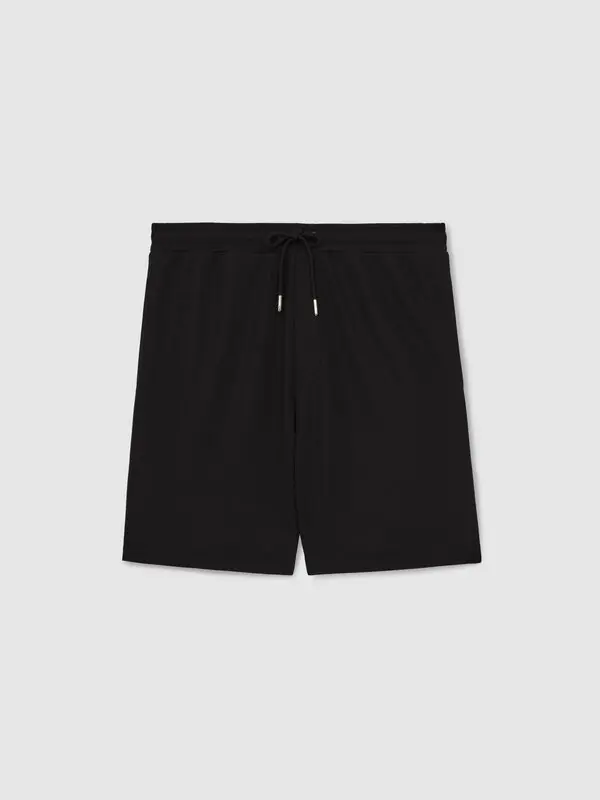 REISS Barber Textured Drawstring Shorts