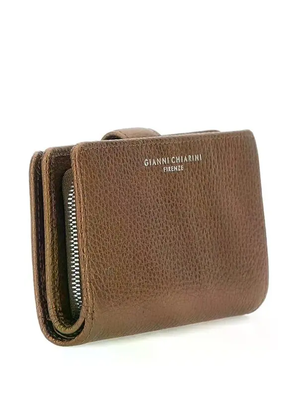 GIANNI CHIARINI Logo-print Leather Wallet - Brown