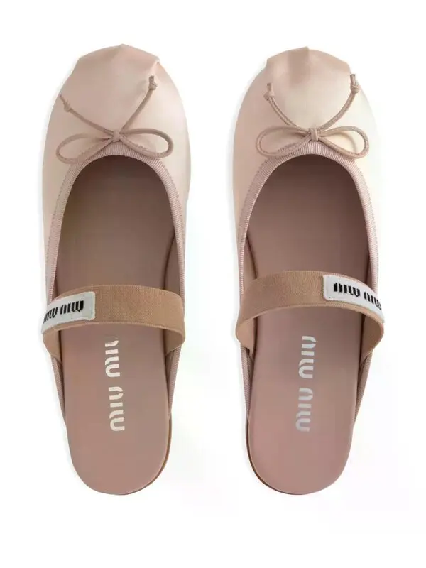 Miu Miu Satin Ballerina Mules