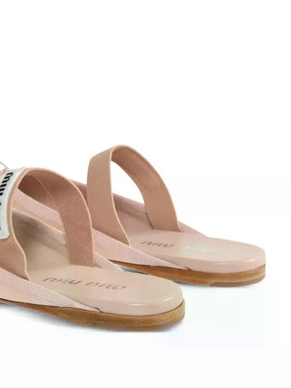 Miu Miu Satin Ballerina Mules