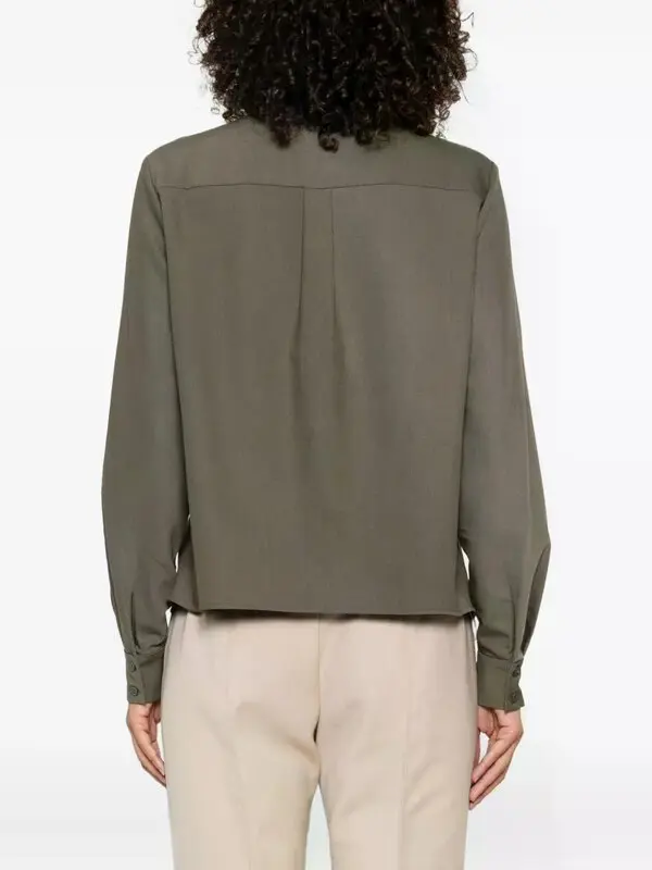 SELF-PORTRAIT Bow-neck Long-sleeve Blouse