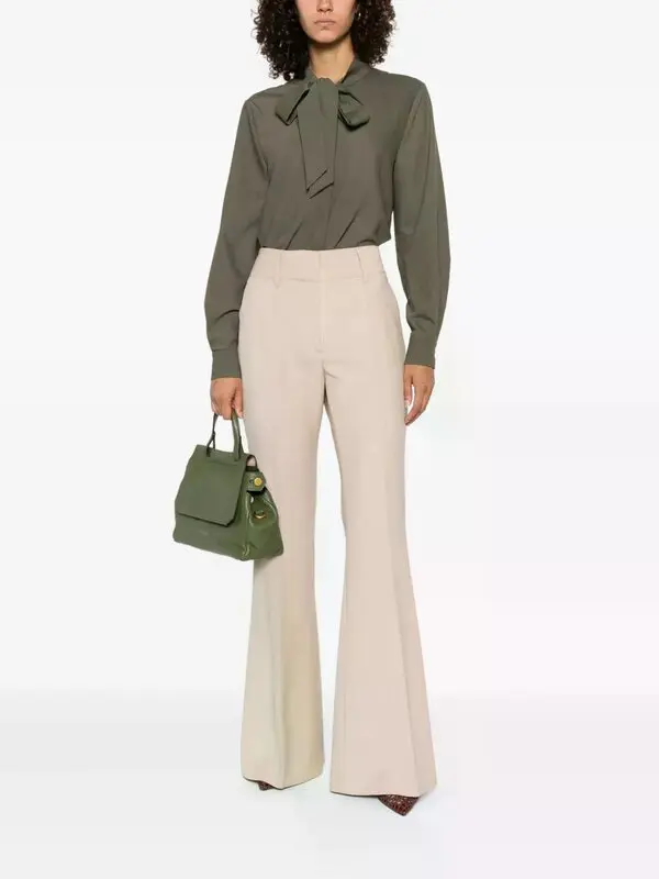 Gabriela Hearst Pleated Flared Trousers