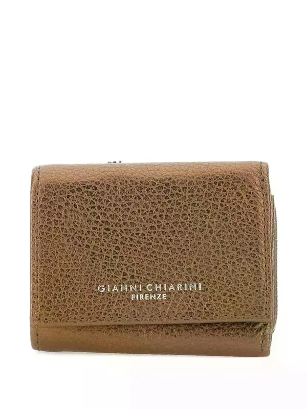 GIANNI CHIARINI Logo-print Leather Wallet - Brown