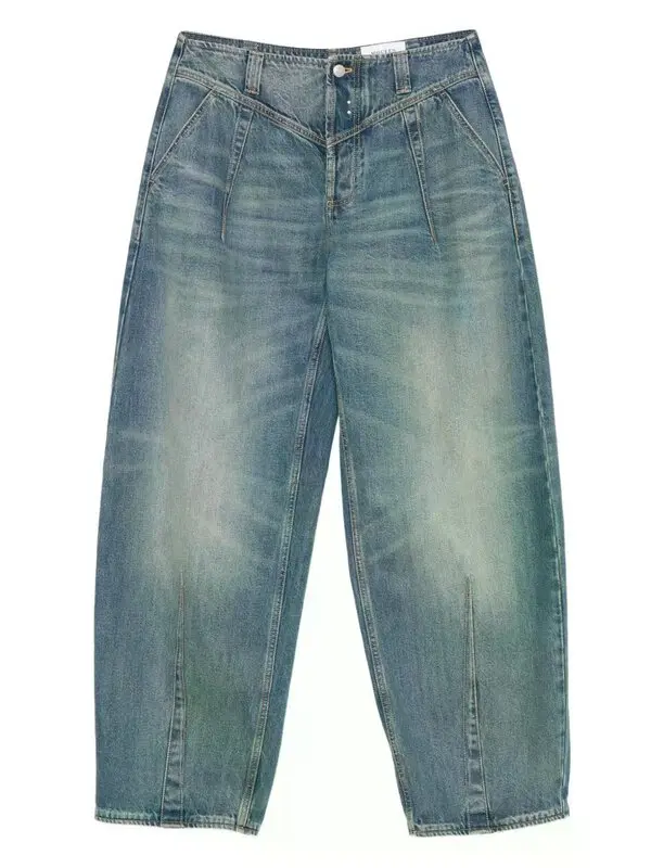Alexander McQueen Whiskering-effect Jeans - Blue