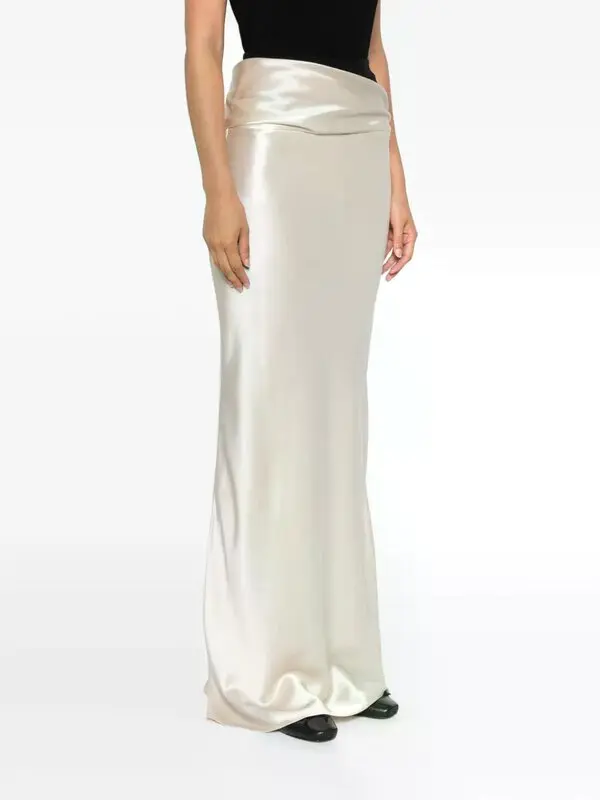Nanushka Letto Draped-detail Maxi Skirt - Neutrals