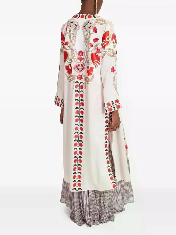 TEMPERLEY LONDON Remi Embroidered Long Coat - White