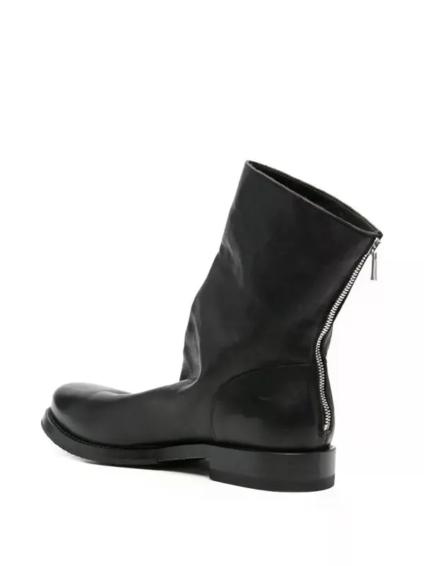 SHOTO Side-zip Leather Boots