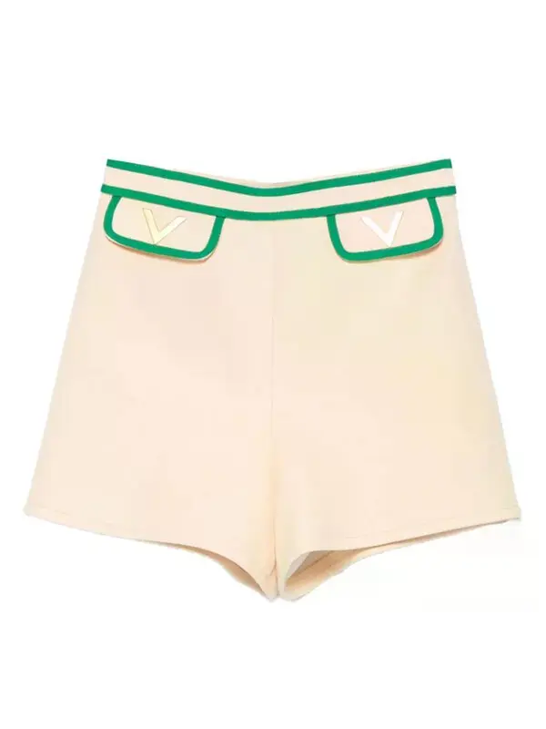 Valentino Garavani V-detail Shorts - Neutrals
