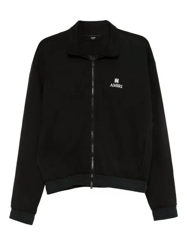 Amiri Embroidered-logo Zip Up Sweatshirt