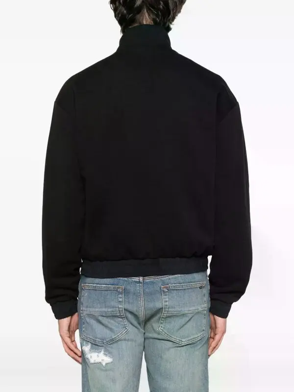 Amiri Embroidered-logo Zip Up Sweatshirt