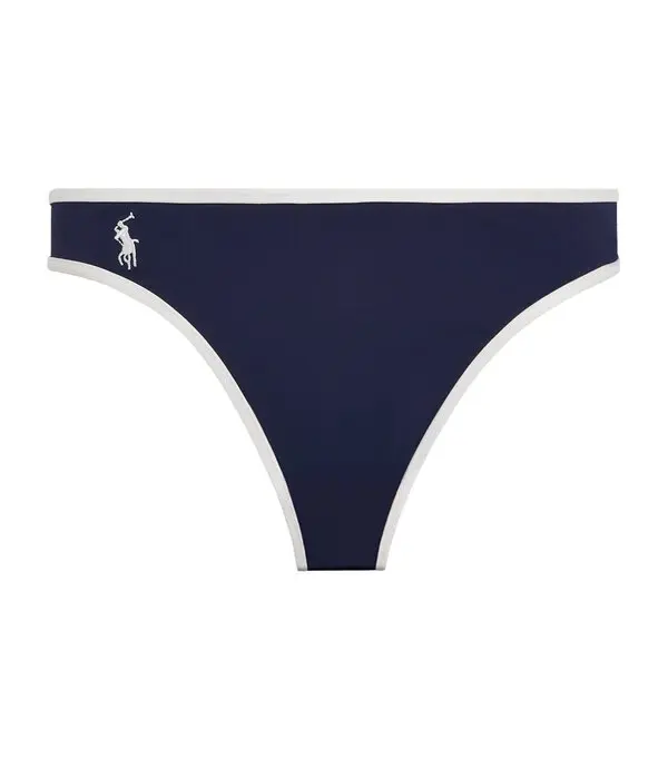 Polo Ralph Lauren Polo Pony Two-tone Bikini Bottom - Navy