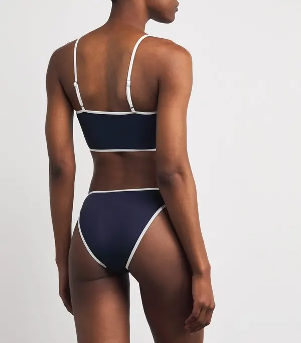 Polo Ralph Lauren Polo Pony Two-tone Bikini Bottom - Navy