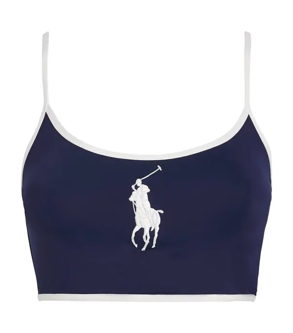 Polo Ralph Lauren Polo Pony Two-tone Bikini Top - Navy