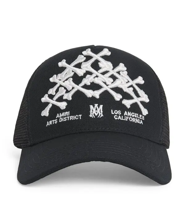 Amiri Stacked Bones Trucker Hat - Black
