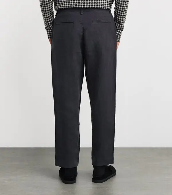 Rag & Bone Linen Wide Leg Trousers