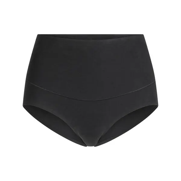 SKIMS Cotton Shapewear High Waisted Brief - Soot