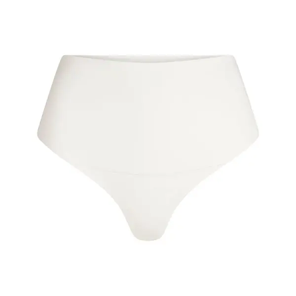 SKIMS Cotton Shapewear High Waisted Thong - Marble