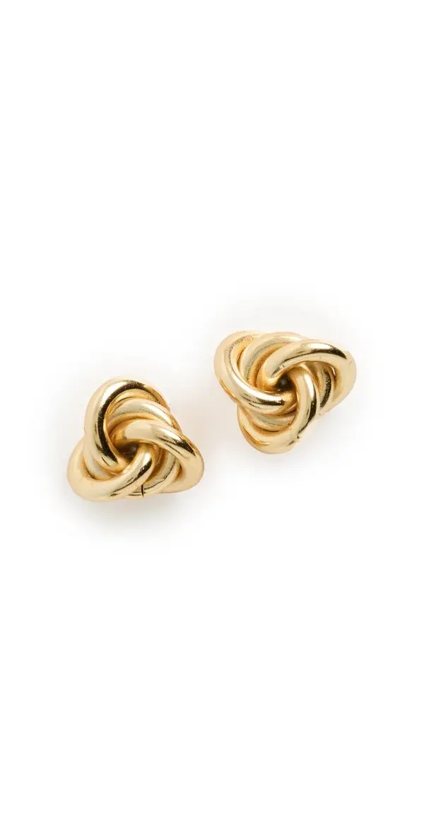 Shashi Knot Stud Earrings - Gold