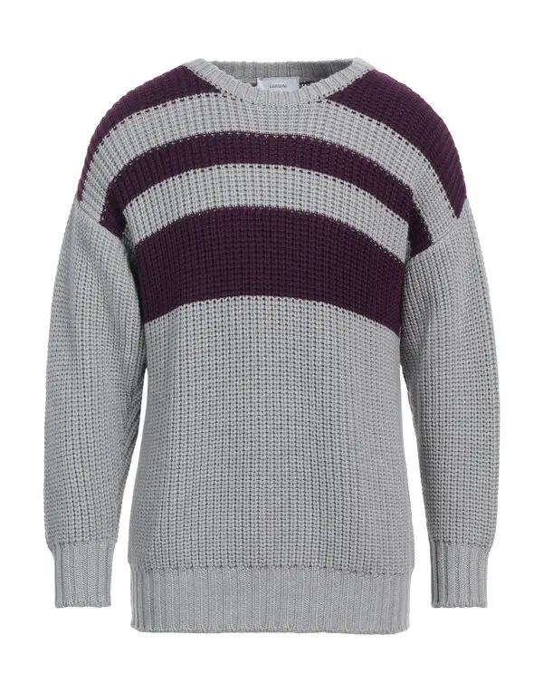 LARDINI Wool Crewneck Sweater - Grey