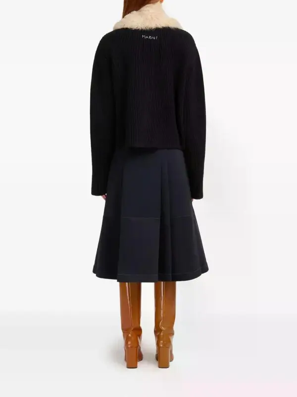 Marni Fur-collared Zip Jacket