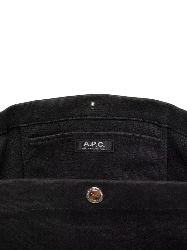 A.p.c. Canvas Shoulder Bag - Black