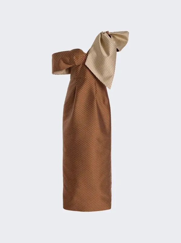 Rosie Assoulin Loop-dy Loo Dress - Brown