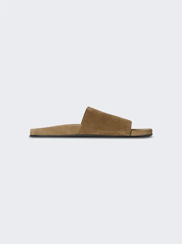 THE ROW Hugh Slide Sandal - Tan