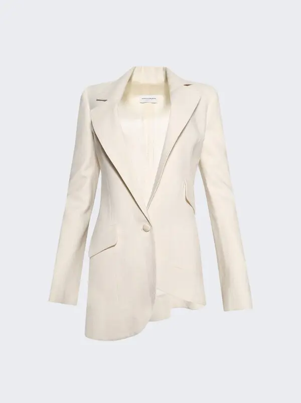 ANGELICA MONTINI Horn Blazer - White