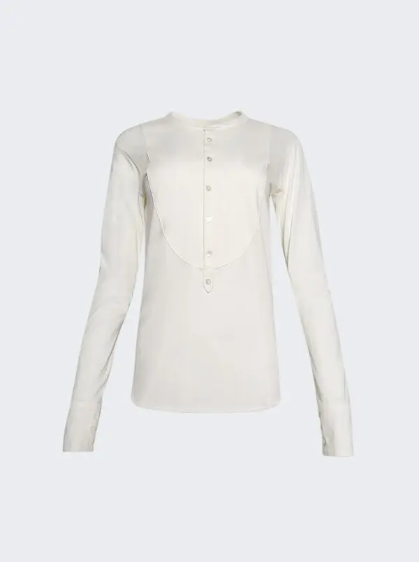 ANGELICA MONTINI Tuxedo Jersey - White