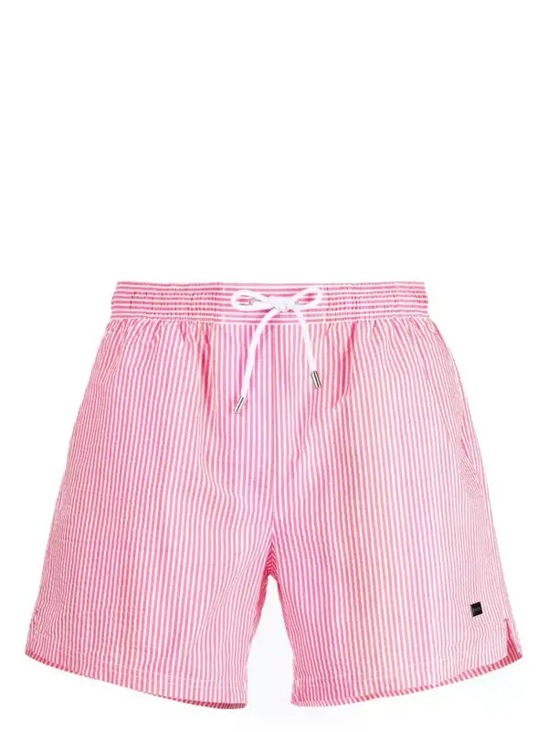 BOSS Velvetfish Striped Swim Shorts