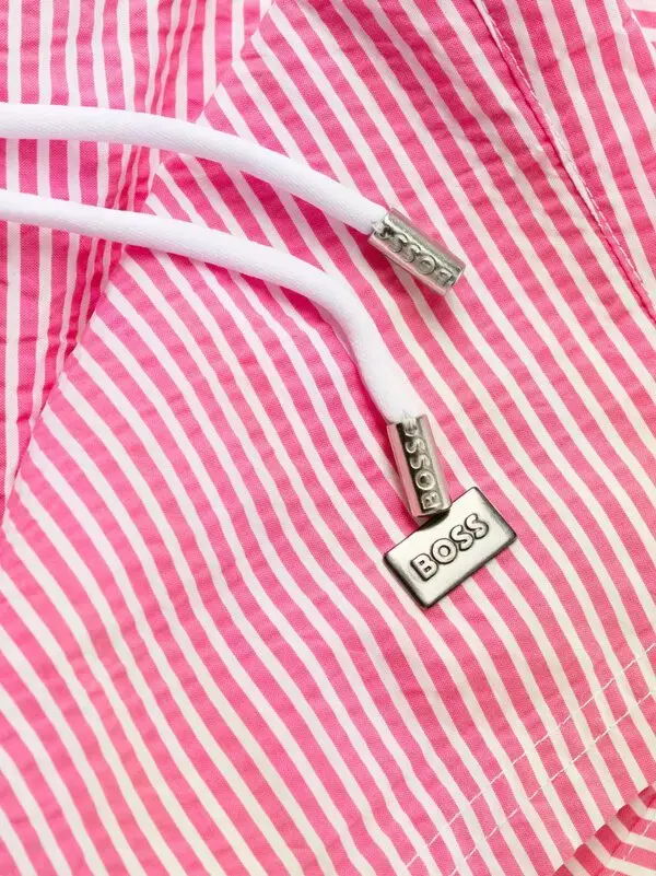 BOSS Velvetfish Striped Swim Shorts